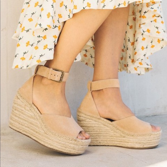 Soludos | Shoes | Soludos Positano Platform Suede Espadrille Wedge ...